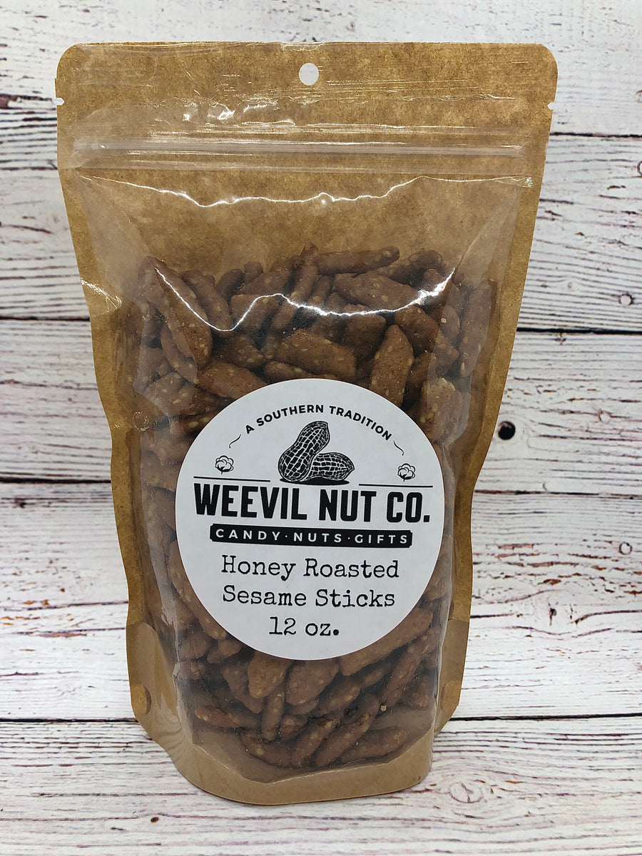 Honey Roasted Sesame Sticks – Weevil Nut Company